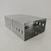 China Adjustable Height Silver Trough Cable Tray For Medium Duty Cable Organization for sale
