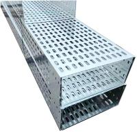 China Customizable Length Stainless Steel Cable Tray With Ventilation Feature Silver Finish for sale