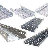 China Corrosion Resistant Silver Metal Wireway Cable Tray For Industrial for sale