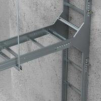 China Silver Ladder Type Cable Tray Bends Tees Crosses For Corrosion Resistance And Fire Resistance for sale
