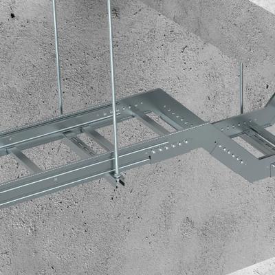 China Fire Resistant Steel Cable Ladder Tray Wall Mounted Installation Weatherproof Bends and Tees for sale