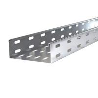 China Galvanized Cable Tray with Free Samples, Connectors/Brackets/Covers, and Solid & Perforated Bottom for sale