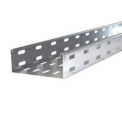 China Galvanized Cable Tray with Free Samples, Connectors/Brackets/Covers, and Solid & Perforated Bottom for sale