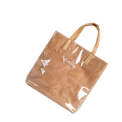 China TUBO Custom Logo Printing Coated Dupont Paper Shopping Tyvek Tote Bags for Clothes Packing for sale