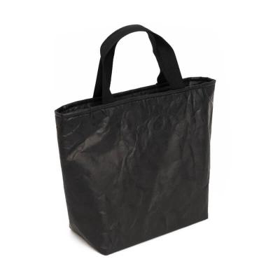 China Customized Color TUBO Washable Dupont Kraft Paper Bag with Zipper and Cotton Handles for sale