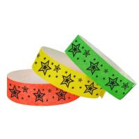 China Dupont Tyvek Paper Wristbands , Custom Printed Tyvek Wristbands for sale