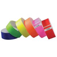 China Dupont Tyvek Paper Wristbands , Custom Printed Tyvek Wristbands for sale