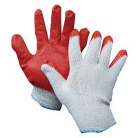 China Puncture Resistant Latex Work Gloves 10 Gauge Seamless Knitted Polyester Liner for sale