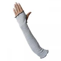 China Customized Length Level 5 Cut Resistant Gloves PE Knitted Sleeves High Durability for sale