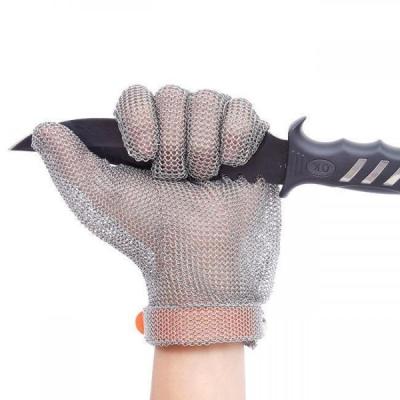 China Anti Cut 100% Stainless Steel Mesh Gloves Bacteria Proof Easy Cleaning for sale
