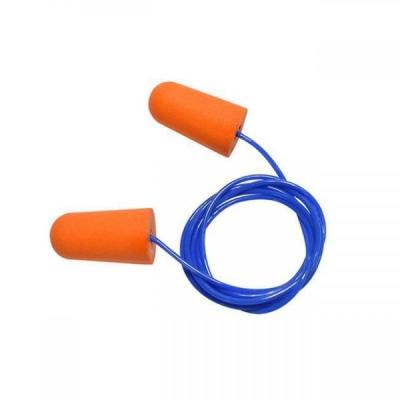 China Customized Color Soft Ear Plugs , PU Material Noise Cancelling Earplugs for sale