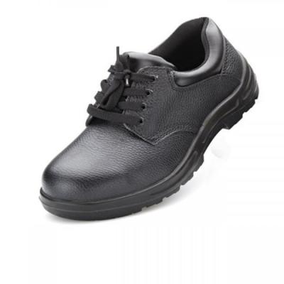 China Black Steel Toe Waterproof Slip Resistant Work Boots Barton Buffalo Leather Material for sale