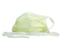 China Strap Style Disposable Medical Mask Tasteless Strong Adsorption Yellow Color for sale