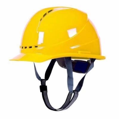 China Yellow Color Construction Worker Helmet Easily Adjustable To Fit Heads for sale