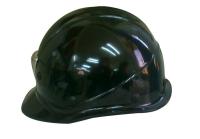 China Hat Shaped Construction Site Helmet Black Color Easily Adjustable To Fit Heads for sale