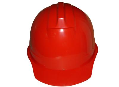 China Head Protection Builders Safety Helmets Red Color Unique Appearance Design for sale