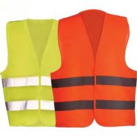 China Construction Areas Reflective Safety Vest , Yellow Orange High Visibility Vest for sale