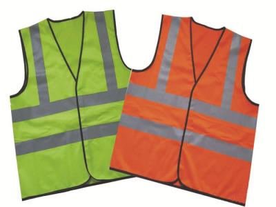China S-5XL Reflective Safety Vest , High Visibility Work Vest Zipper In The Front for sale