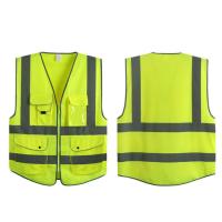 China Construction High Visibility Security Vest Customized Logo Accepted for sale