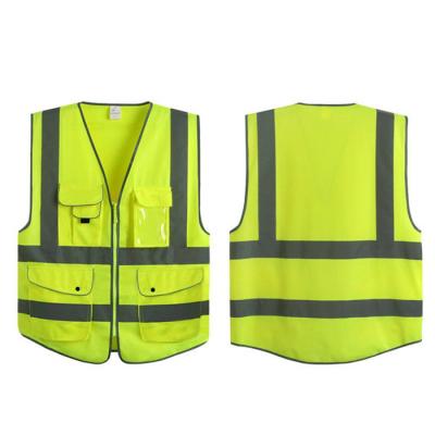 China Construction High Visibility Security Vest Customized Logo Accepted for sale