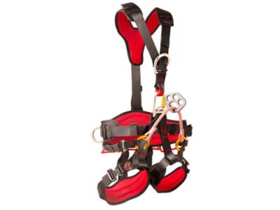 China Area Limitation Full Body Harness Belt Construction Red And Black OEM ODM Available for sale