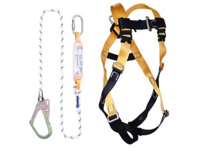 China Fall Suspension Safety Harness Belt , Yellow Harness Belt Construction for sale