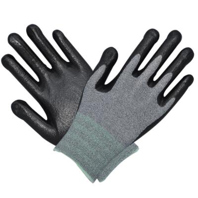 China Washable Nitrile Work Gloves Liner And Coating Color Customized Long Service Life for sale