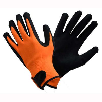 China Construction Nitrile Work Gloves , High Safety Fully Coated Nitrile Gloves for sale