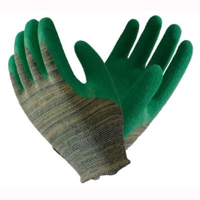 China Elastic Latex Work Gloves , Latex Palm Coated Gloves Customized Color for sale