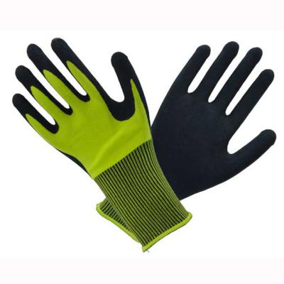 China Building Use Latex Work Gloves , Latex Palm Gloves Puncture Resistant for sale