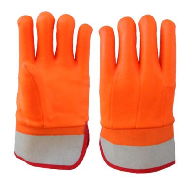 China Orange Hand Protection Cold Storage Work Gloves Excellent Abrasion And Grip for sale