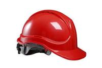 China Red Color Construction Safety Helmets Excellent Impact Resistance Performance for sale