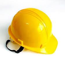 China Yellow Color Construction Site Helmet Easily Adjustable To Fit Heads for sale