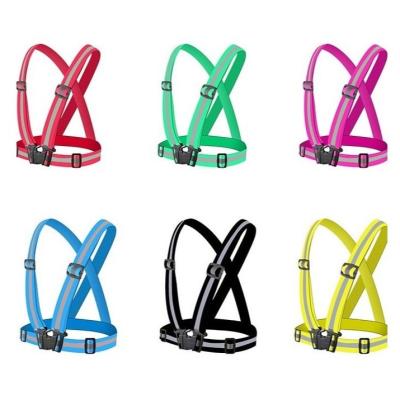 China 100% Polyester High Visibility Strap Vest 120g/M2 Solid Knitted Fabric for sale
