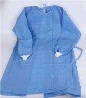China Chest Fabric Reinforced, CUff Fabric Reinforced Disposable Surgical Gown, Isolation Gown for sale