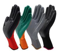 China Color Customized Nitrile Work Gloves Liner And Coating Long Service Life for sale
