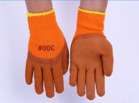 China Cold Resistant Anti Slip 23cm Foam Latex Work Gloves for sale