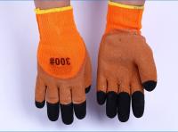China 24cm Finger Strengthen Foam Latex Coated Work Gloves for sale