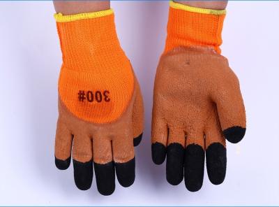 China 24cm Finger Strengthen Foam Latex Coated Work Gloves for sale