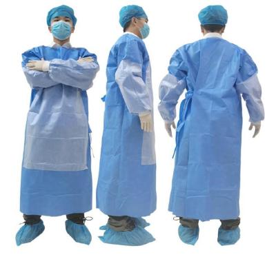 China EO Sterile Reinforced AAMI Level 4 Medical Disposable Gowns 60gsm for sale