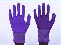China Breathable 46g Foam Latex Dipped Work Gloves Non Slip for  Light Industry for sale