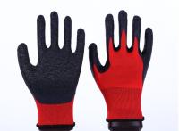China Unisex EN388 4131 Labor Protection Latex Palm Coated Gloves 56 Grams for sale