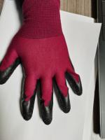China Unisex EN388 4131 Labor Protection Latex Palm Coated Gloves 56 Grams for sale