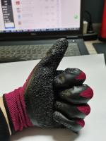 China Unisex EN388 4131 Labor Protection Latex Palm Coated Gloves 56 Grams for sale