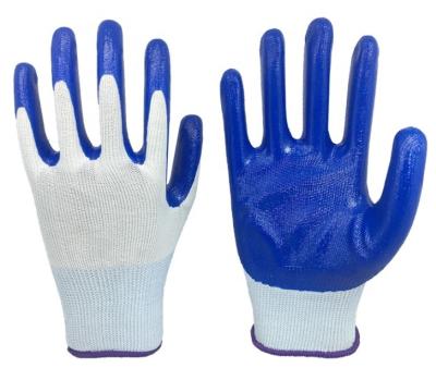 China 32 Grams Firm Grip  Nnitrile Coated Hand Gloves Non Slip For Gardening for sale