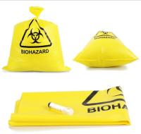 China Puncture Resistance HDPE Autoclavable Plastic Bags Yellow For Hospitals for sale