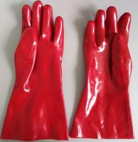 China EN388 300mm Oil Proof Pvc Rubber Protective Gloves  Chemical Resistant for sale