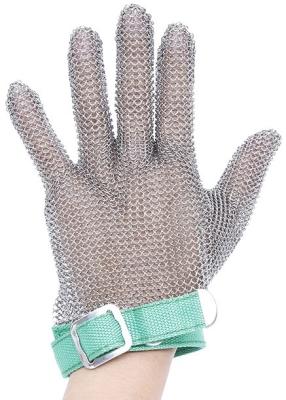 China Food Grade Stainless Steel 304 Ring Mesh Butcher Safety Gloves for sale