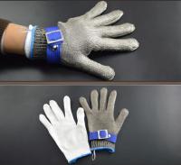 China SS316 Wire  Class 5 Cut Resistant Protective Work Gloves Polyethylene Fibers for sale