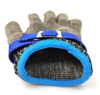 China SS316 Wire  Class 5 Cut Resistant Protective Work Gloves Polyethylene Fibers for sale